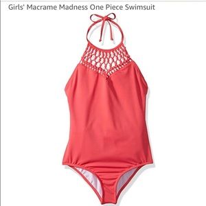 Billabong | Swim | Billabong Macrame Pink One Piece Swimsuit Size 7 ...